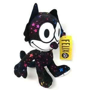 Dreamworks | Toys | Felix The Cat In Star Print Black Stuffed Animals ...